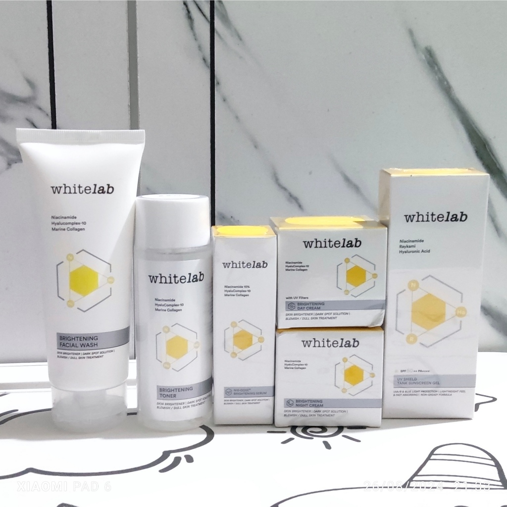 Complete Package Of Whitelab Brightening 6 Items (Facial Foam 100gr ...