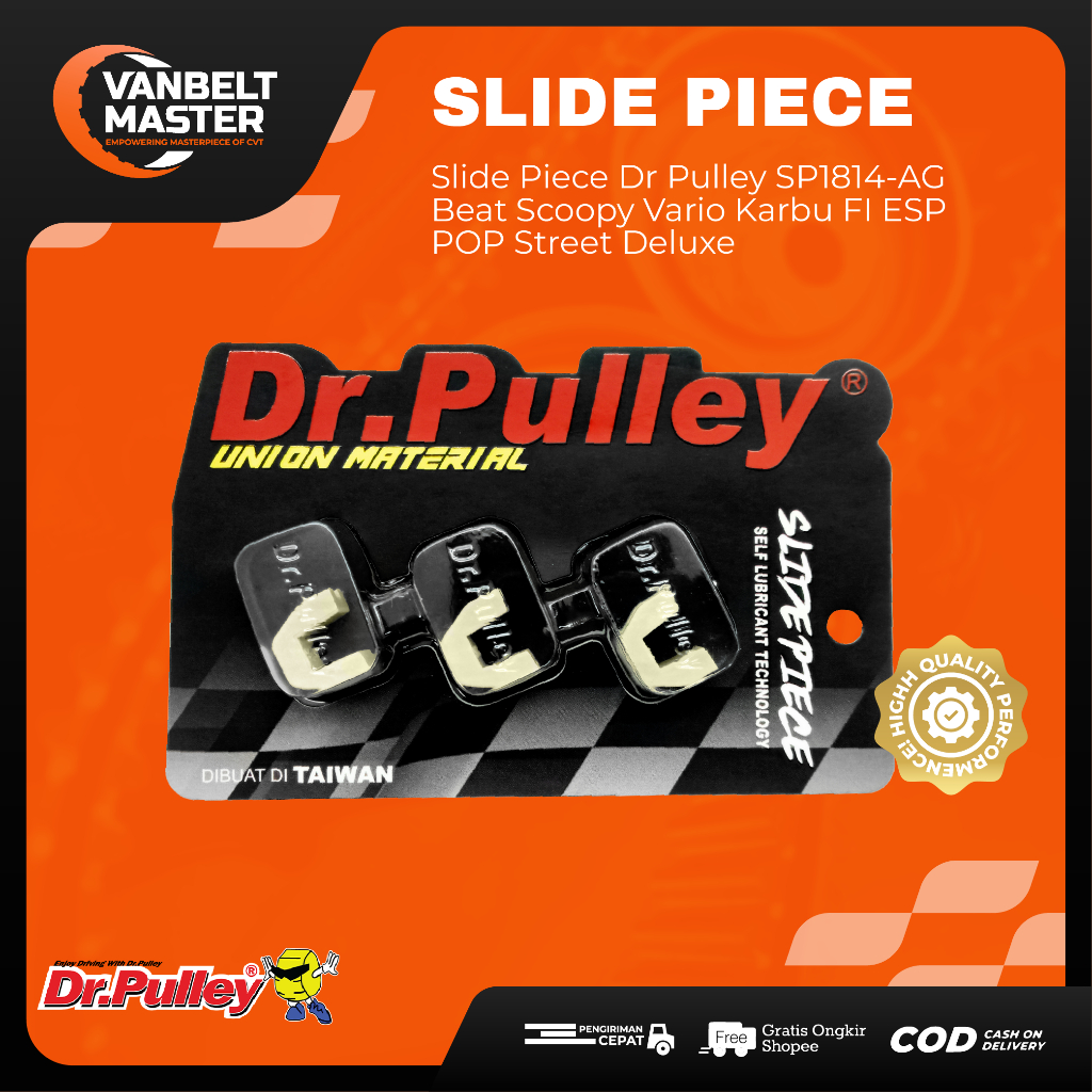 LOKAL Slide Piece Dr Pulley Beat Fi ESP Gstar Vario 110 Spacy Genio ...