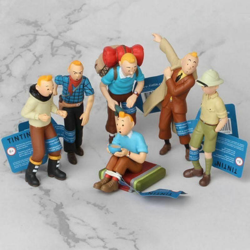 Tintin and friends figure/tin figure/tin action figure/tintin set ...