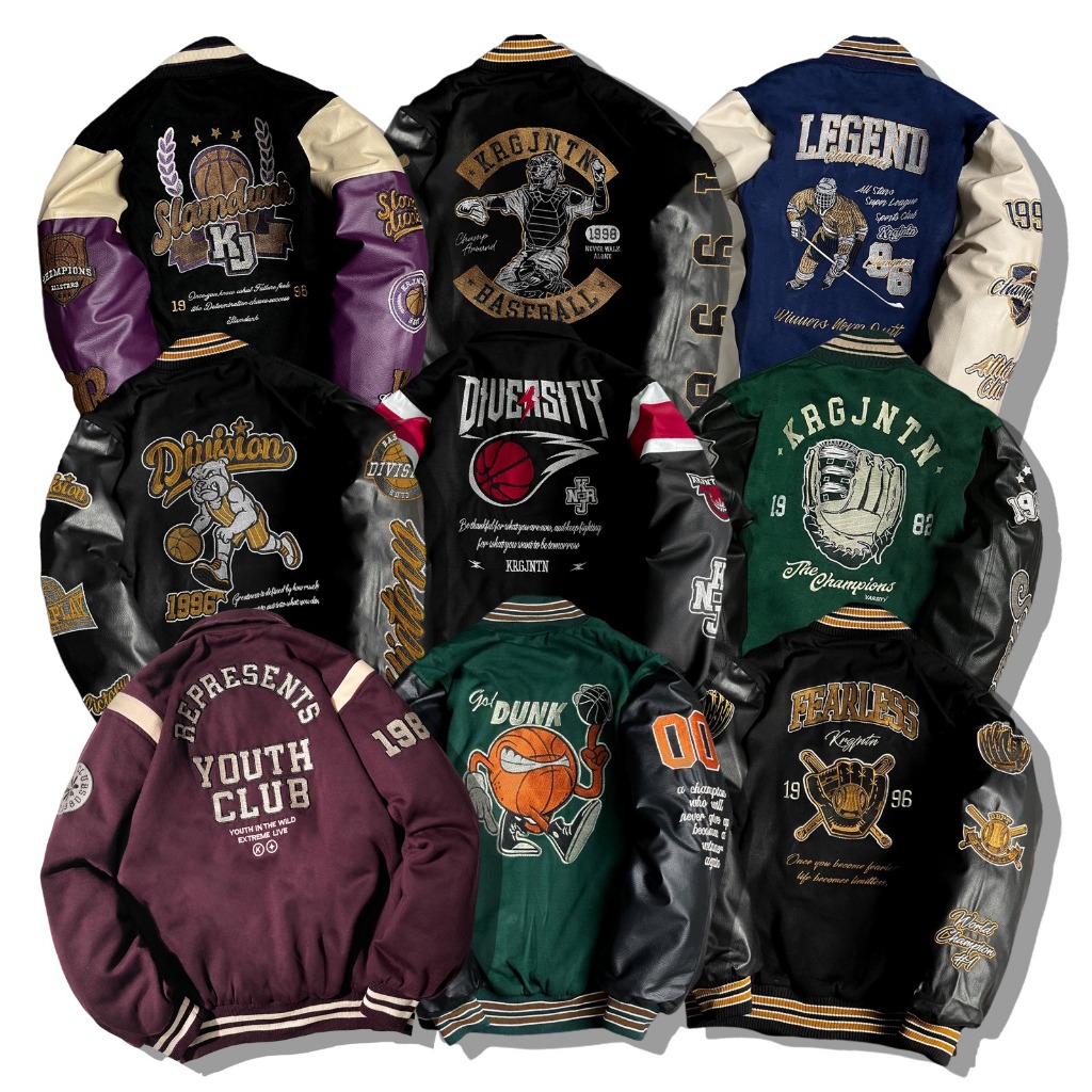 " VOLUME 3 " VARSITY JACKET / BASEBALL JACKET | Shopee Singapore