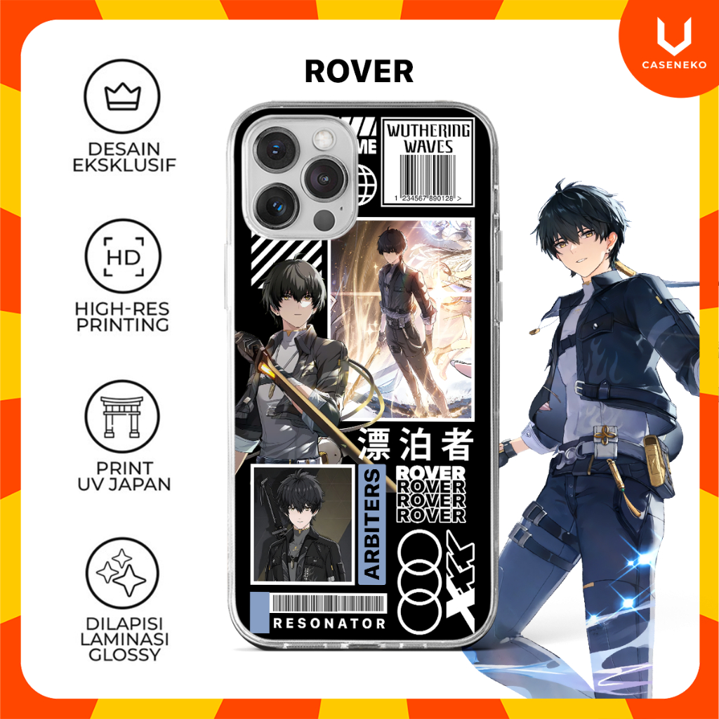 Custom Case Rover Male Wuthering Wave Wuwa Casing HP 2 | Shopee Singapore