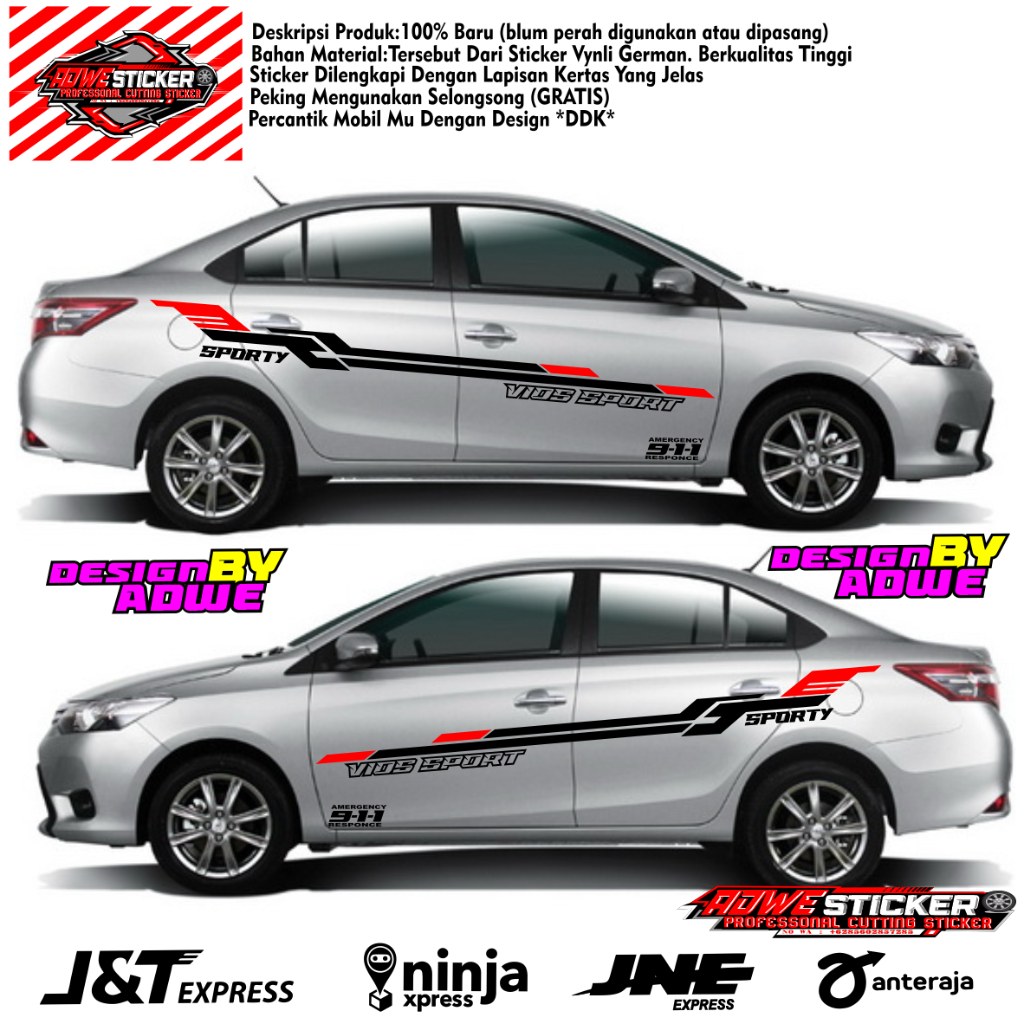 Sticker Striping List Latest Sedan car stickers Cutting stickers for ...