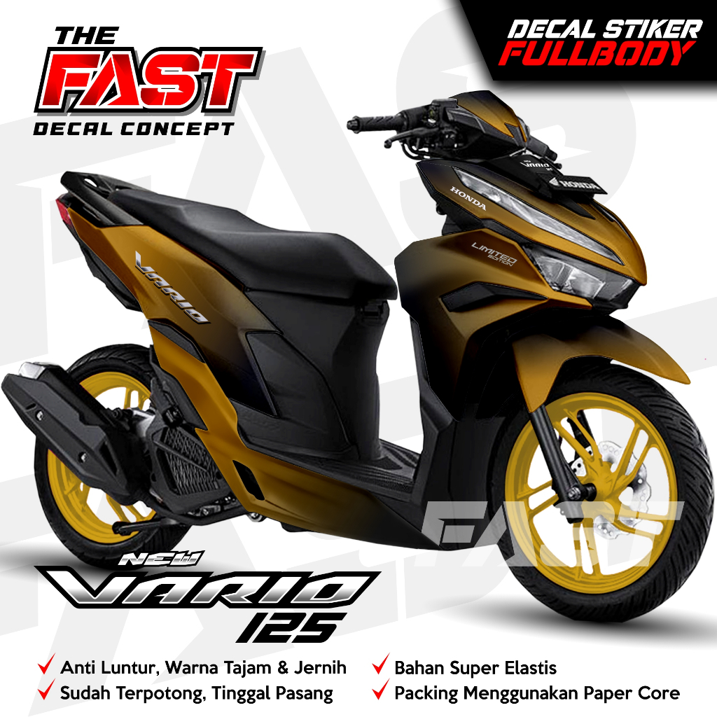 Sticker Decal Vario 125 New Gen2 Fullbody Chameleon Striping Motorcycle ...