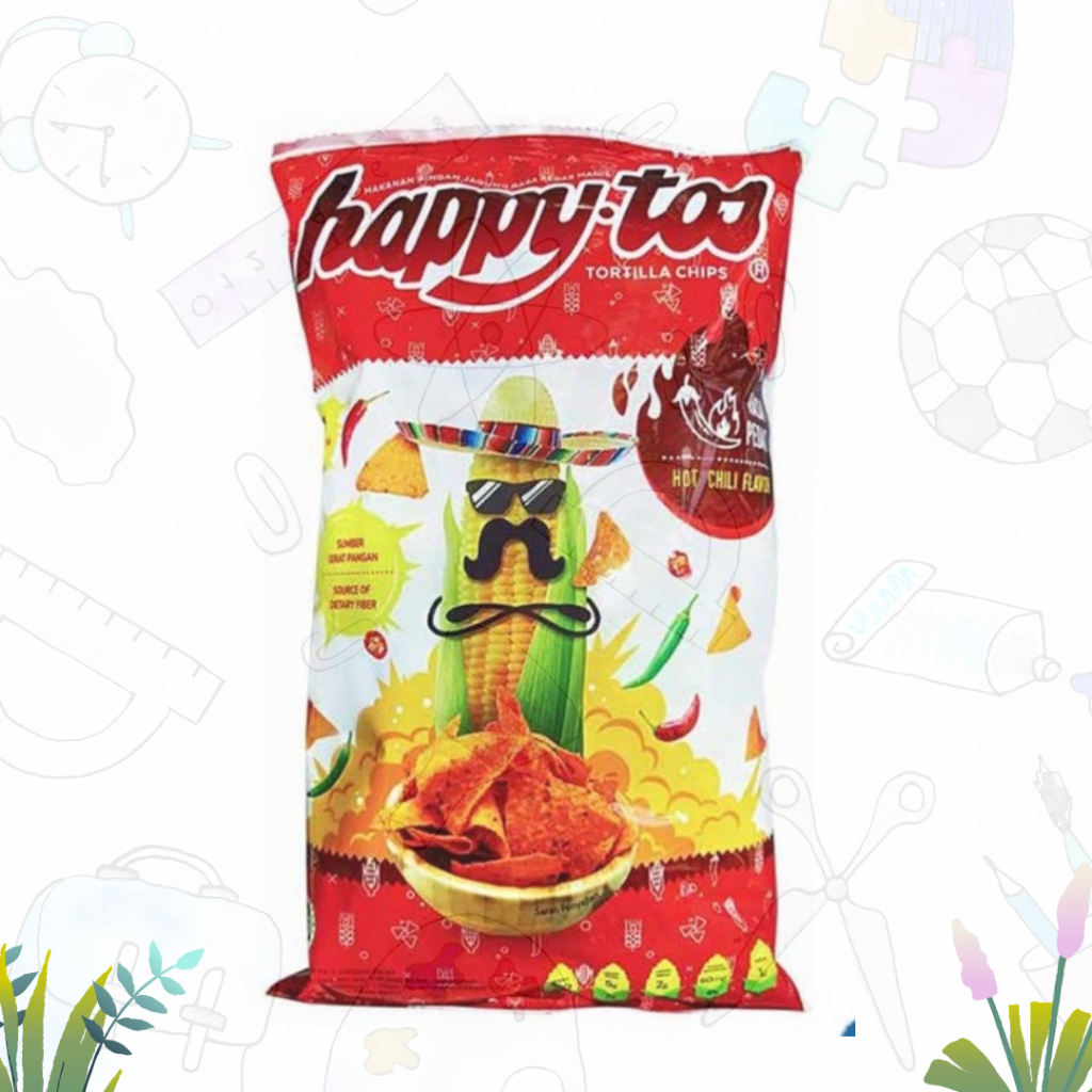 Happytos Snack Tortilla Chips Hot Chili 140g (PCS) | Shopee Singapore