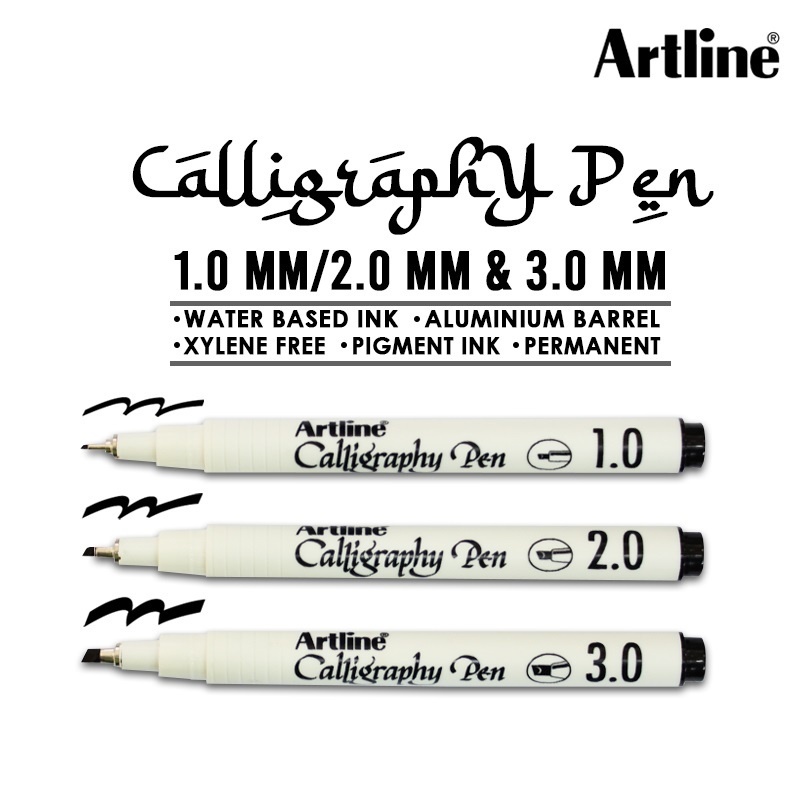 Artline Calligraphy Pen Calligraphy Pen Marker Arabic | Shopee Singapore