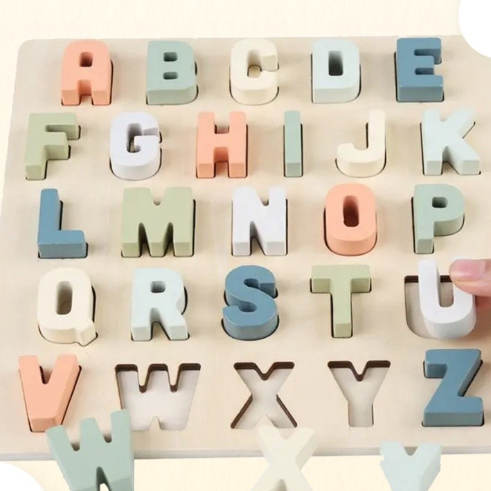 Macaron Capital Letter Pairing Alphabet ABC Uppercase Letter Digital ...