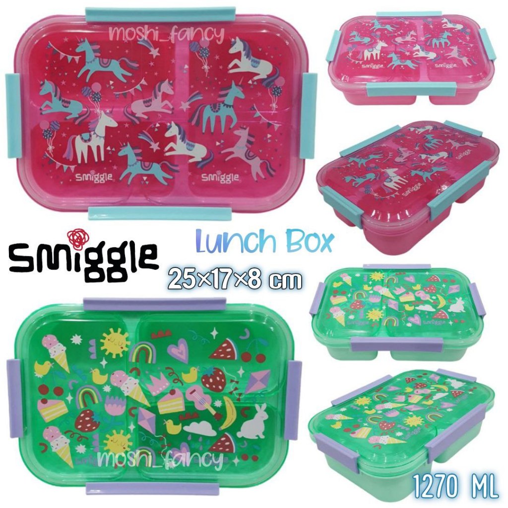 Smiggle Separator Lunch Box / Smiggle Separator Unicorn Fruits ...