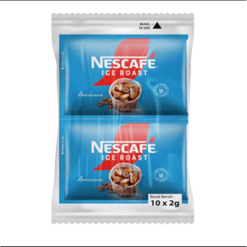 NESCAFE ICE ROAST 10x2GR INSTANT COLD AMERICANO COFFEE RENCENG PER PACK ...