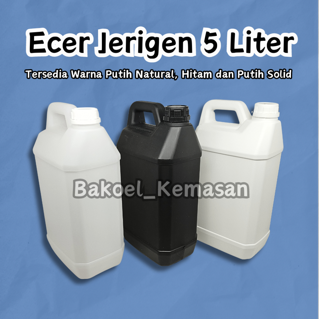 Retail Jerry Cans 5L 5Liter/jeblon HDPE 5L Liter | Shopee Singapore
