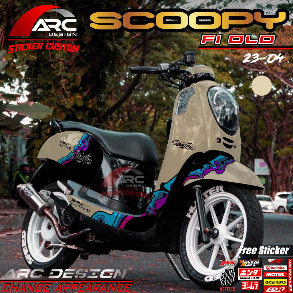 Newest Decal Sticker Scoopy FI Old Full body - Honda Scoopy FI Old ...