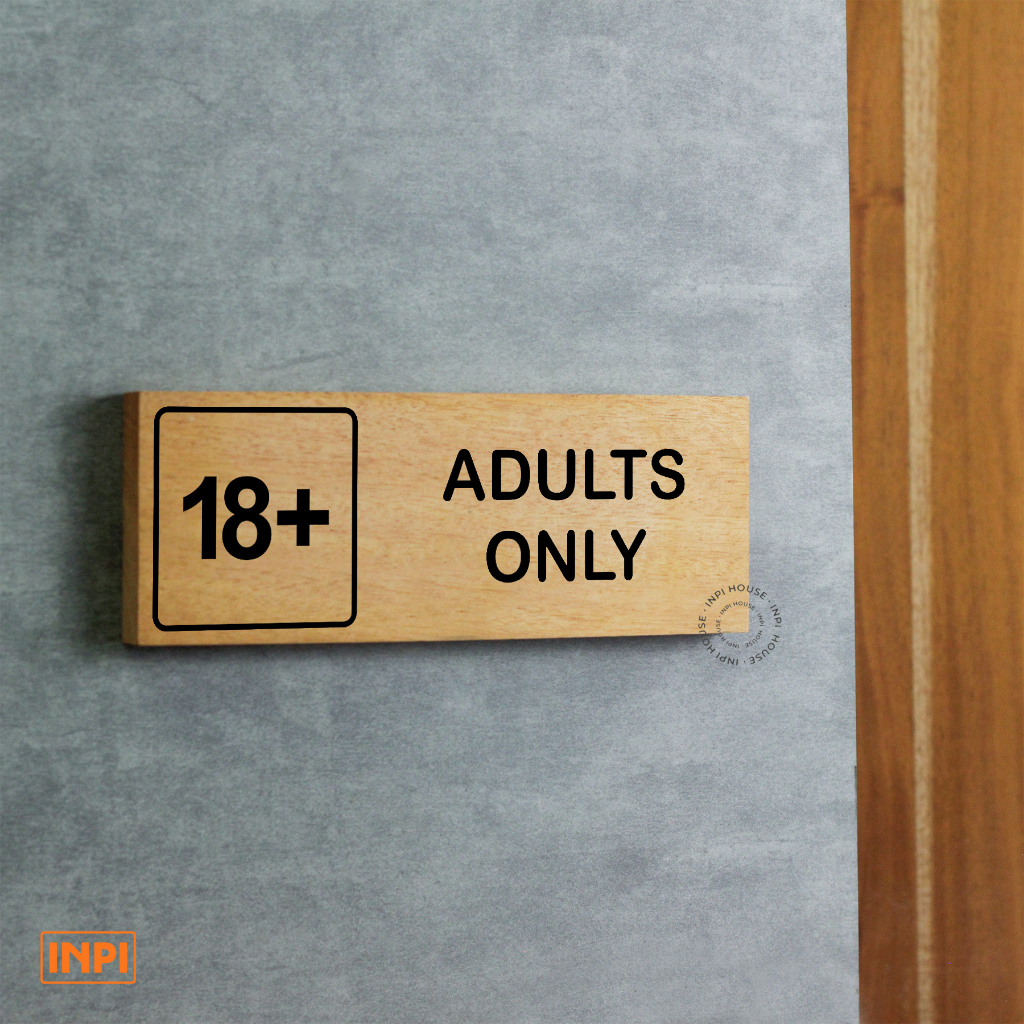 Sign system adult only - sign Board 18+ - wall sign - adult only ...
