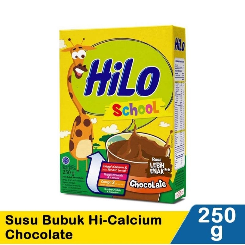Hilo School Hi-Calcium Chocolate Flavored Milk Powder 250g | Shopee ...