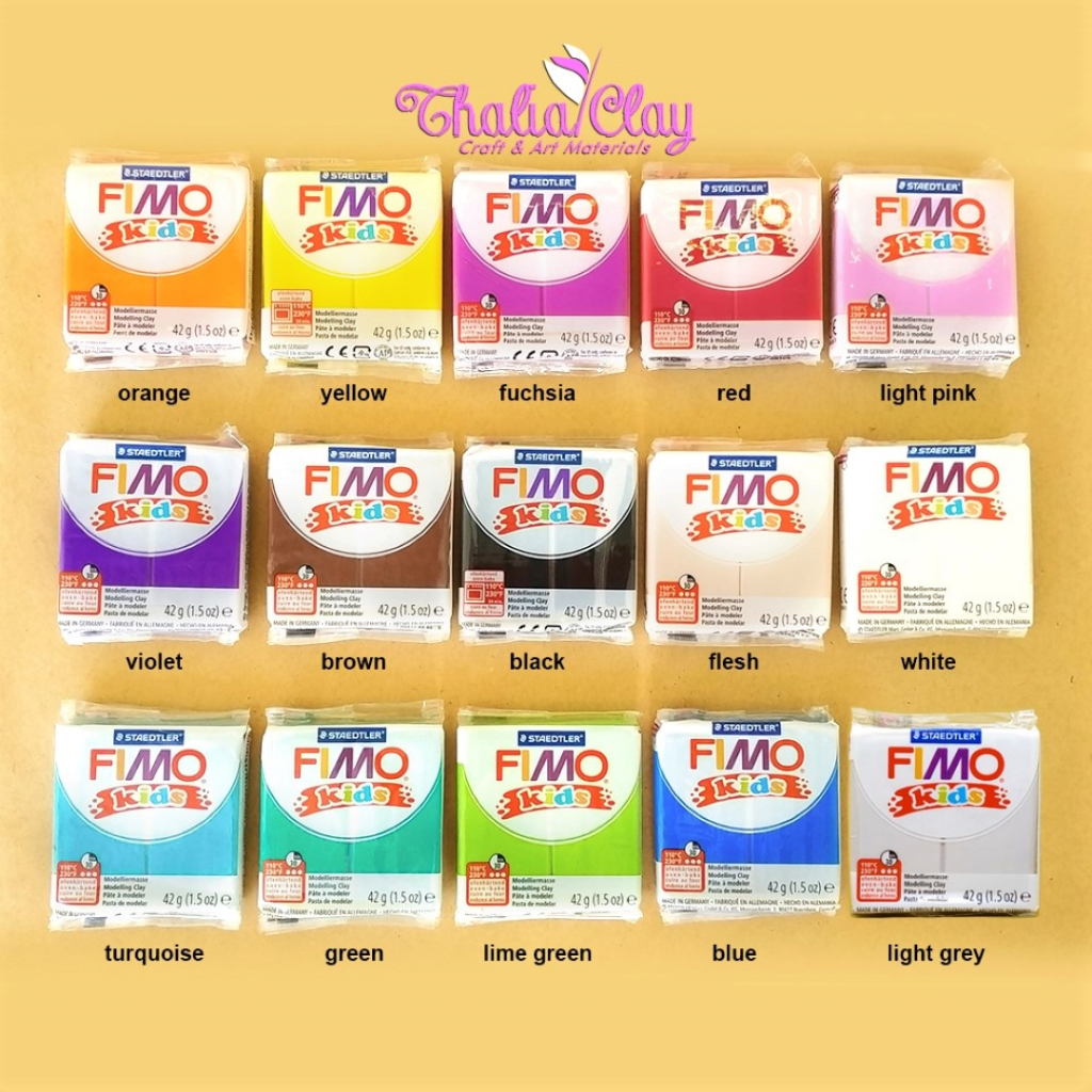 FIMO KIDS POLYMER CLAY MODELLING CLAY MATERIAL HANDCRAFTS | Shopee ...