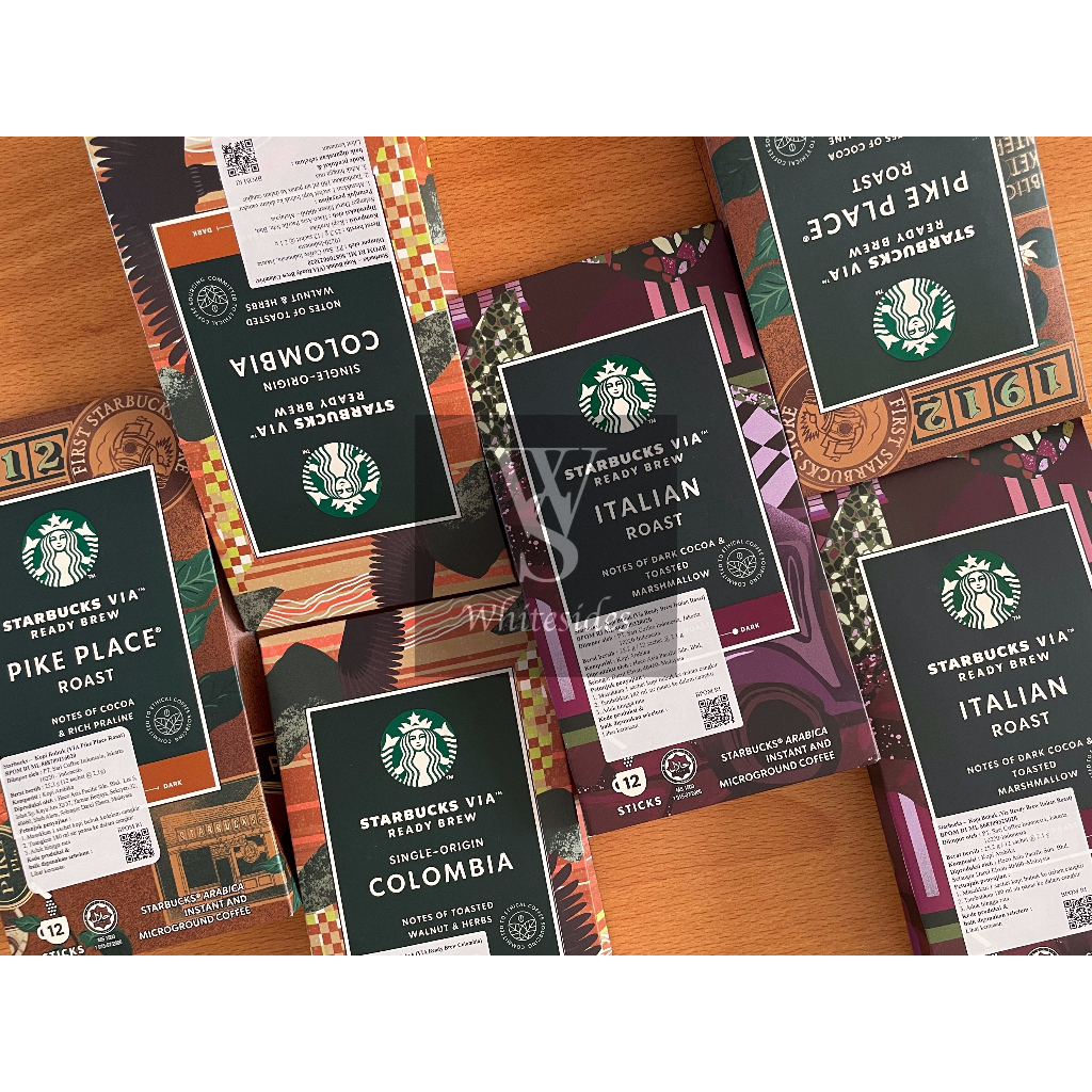 12 Sticks - Starbucks VIA Instant Coffee Brew Me Flavored Caramel Caffe ...