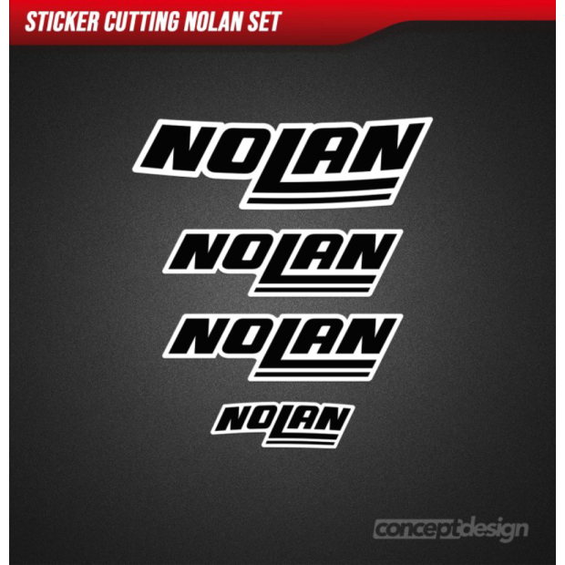 Unique Stickers Nolan Helmet Sticker/ Set - White Black Limited ...