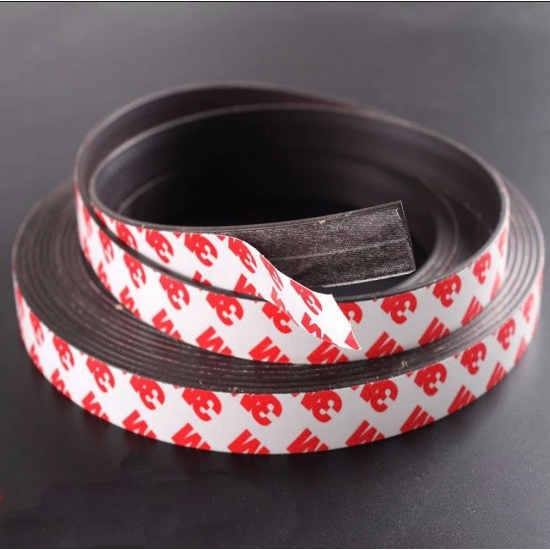 50cm Rubber Magnet Strip sheet + 3M tape width 10mm 20mm 25mm thickness ...