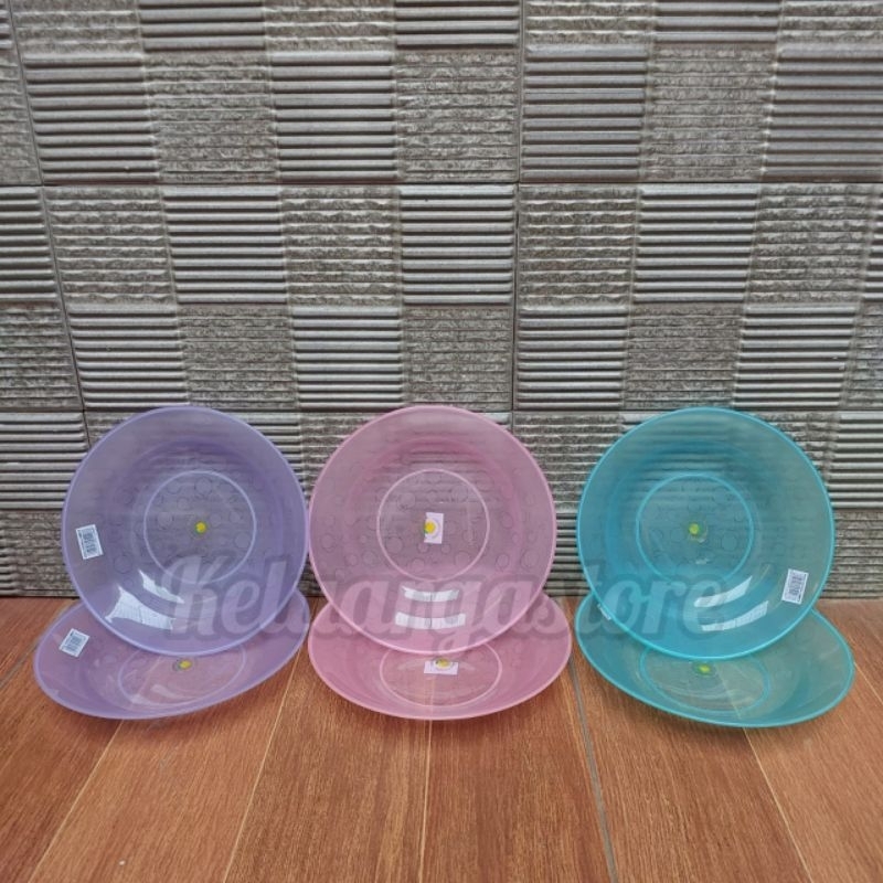 12 pcs lemony plates 9 inch clear transparent plastic food grade paste ...