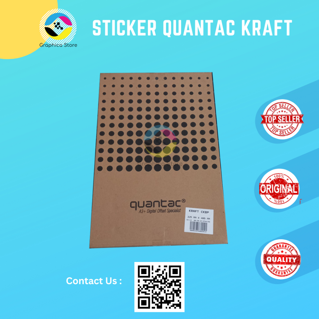 Kraft A3 QUANTAC Sticker | Kraft Paper | 250 | Craft | Chocolate ...