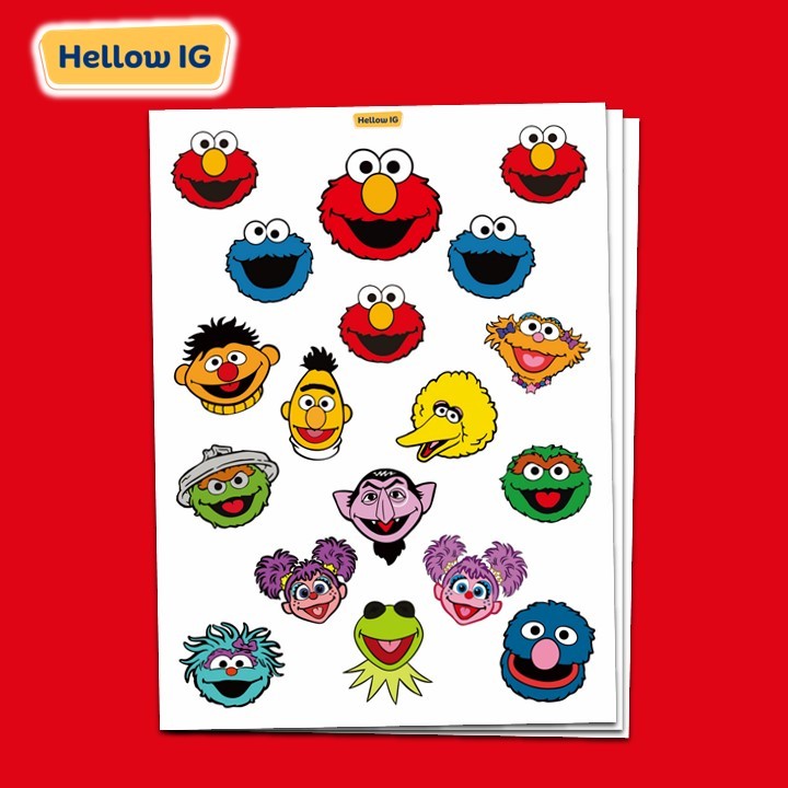Sticker SESAME STREET ELMO STICKER SESAME STREET ELMO CUTE AESTHETIC ...