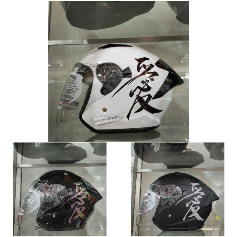 Nhk R1 Max Kanji Half Face Helmet | Shopee Singapore