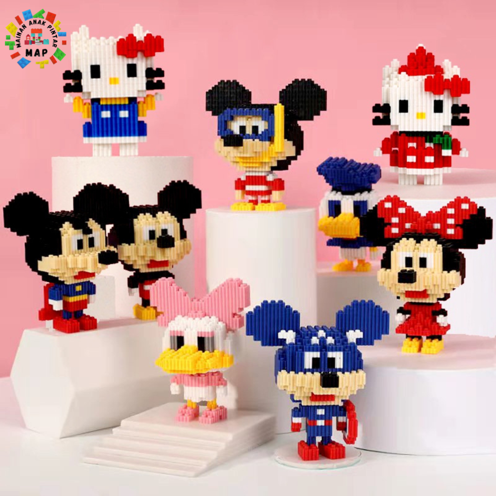 Nano Block Educational Stacking Blocks Toys Cartoon Cute DIY Building ...