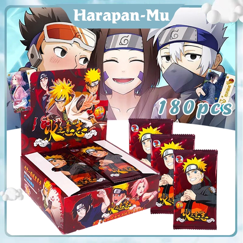 180pcs Anime Cards 1box Naruto Card New Original Naruto Card Box Added ...