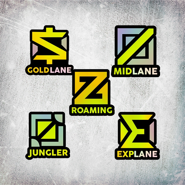 Mobile LEGENDS MAPS ROLES HOLOGRAM STICKER (ML) | Shopee Singapore