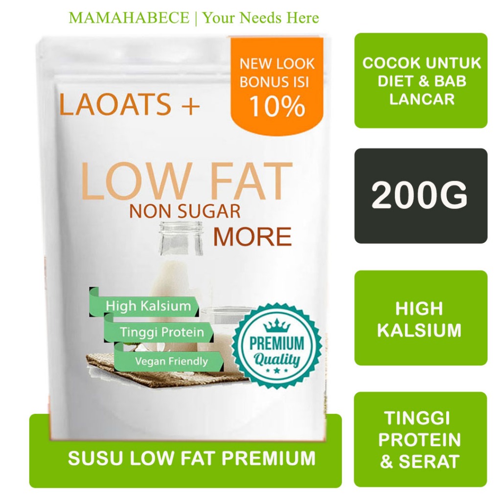 MERAH Low Fat Milk Slimming Low Fat Oat Milk Red Rice Lowering Diet ...