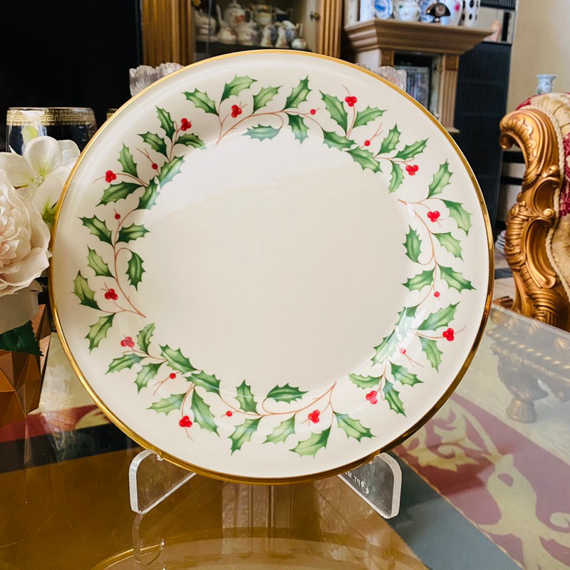 Lenox Holiday Gold Christmas Dinner Plate L 27 Cm Luxurious Beautiful ...