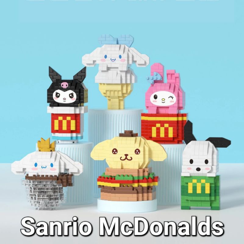 BRICKS NANO BLOCKS SANRIO MCDONALDS FAST FOOD SUNDAE ICE CREAM CONE ...