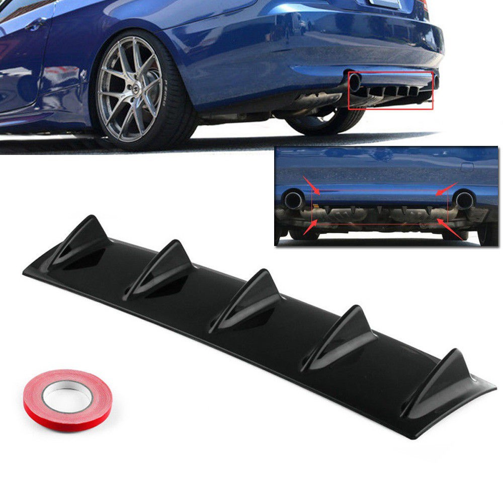 Rear Bumper Spoiler Universal Bumper Diffuser Extender Body Kit Rear ...