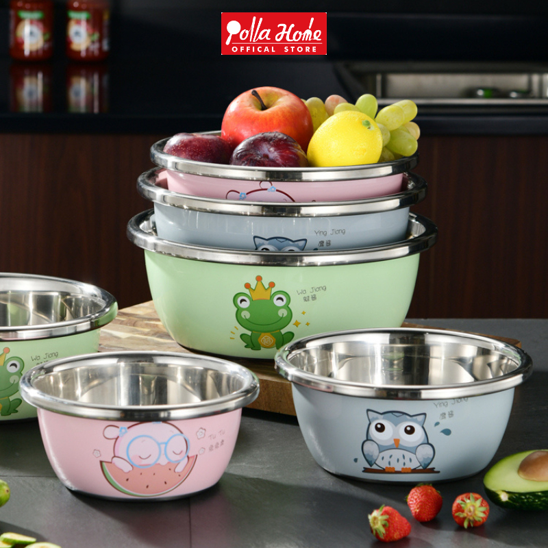 Ollahom Character Stainless Basin, Thick Multi-Purpose Basin Bucket ...