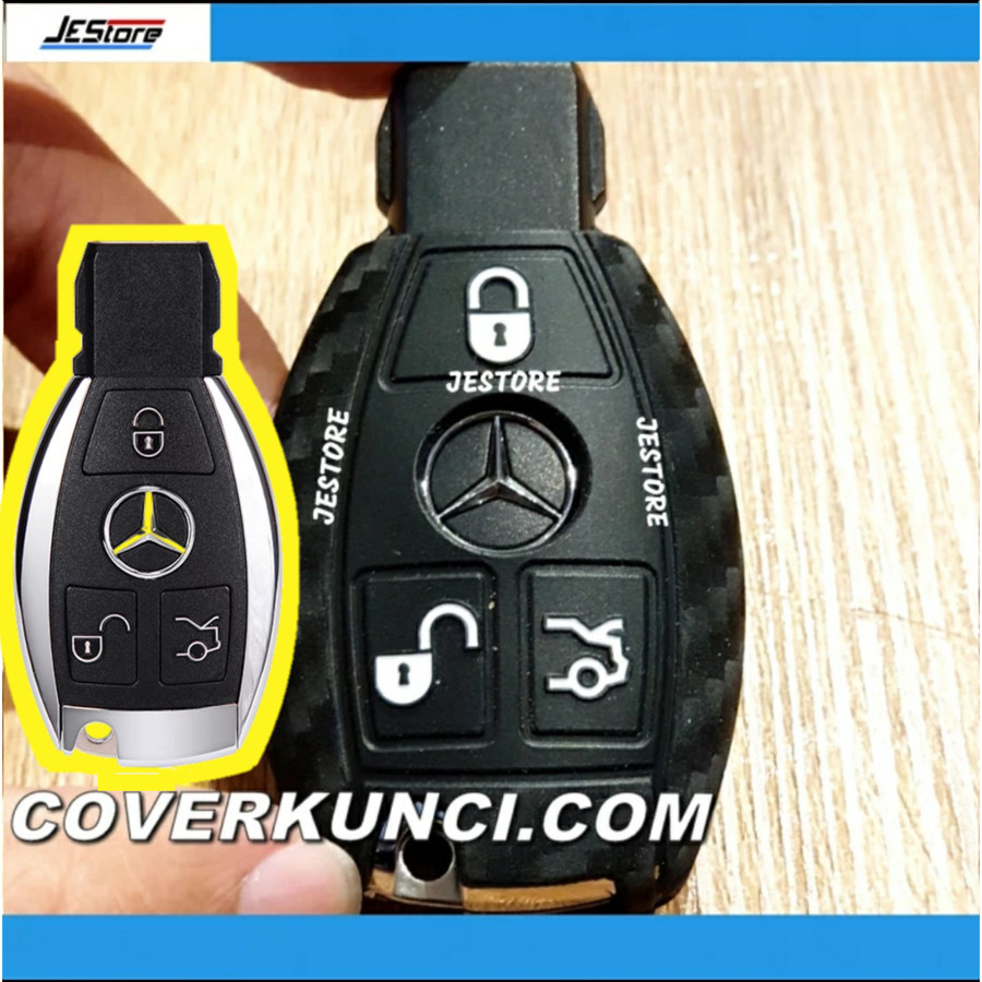 Mercedes BENZ W204 C200 Key Cover SILICON CARBON W204 Mercedes Key ...