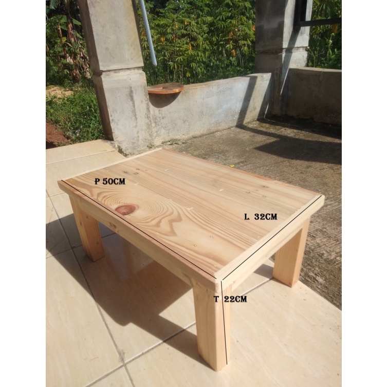 KAYU . Dutch Teak Wood Table Multipurpose Table Table P50CM L32CM T22CM ...