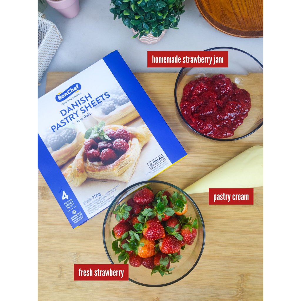 BON CHEF Danish Pastry Sheet Instant 750 grams NO COMPLAINS!!! | Shopee ...