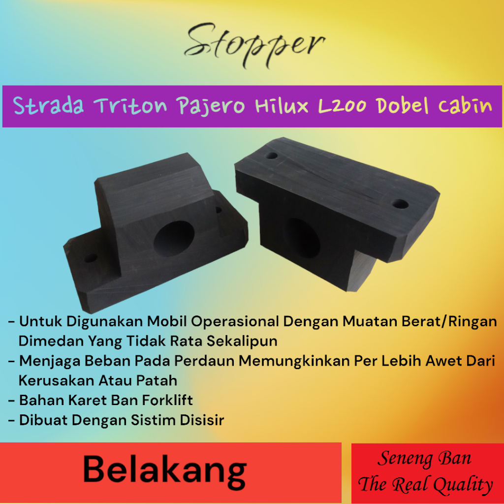 Rear Stopper Strada Triton Pajero Hilux L200 Double Cabin Price 1Set ...