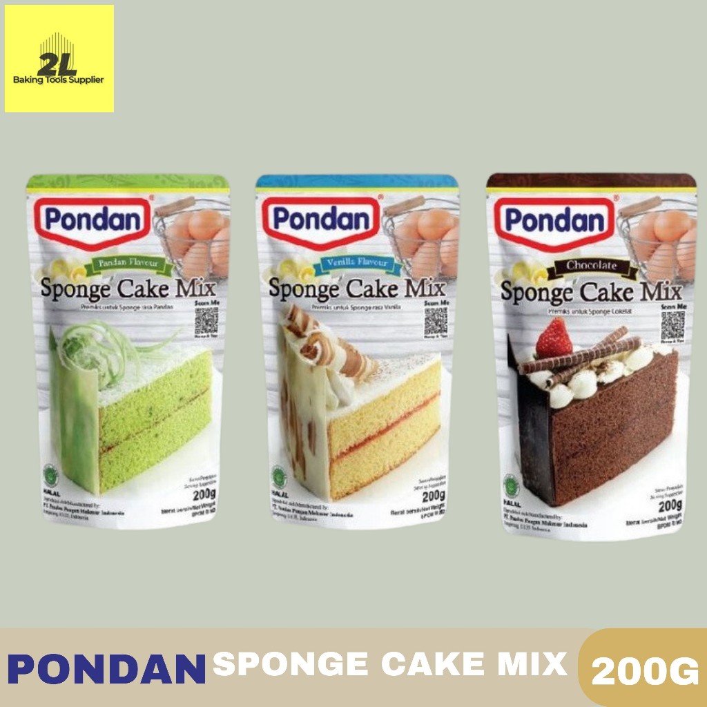 Pondan sponge cake mix steamed sponge cake premix sponge cake 200 grams ...