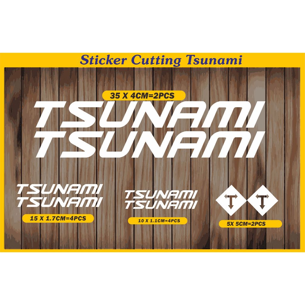 Sticker cutting fixie tsunami sticker tsunami Bike | Shopee Singapore