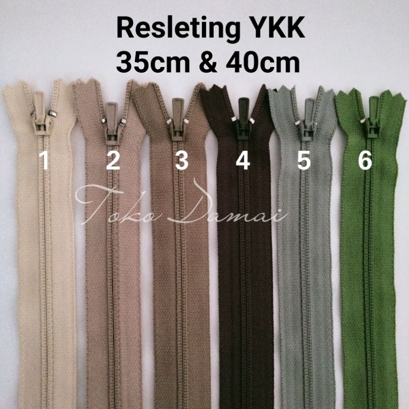 Ykk Zipper 35cm & 40cm (Per Pcs) | Shopee Singapore