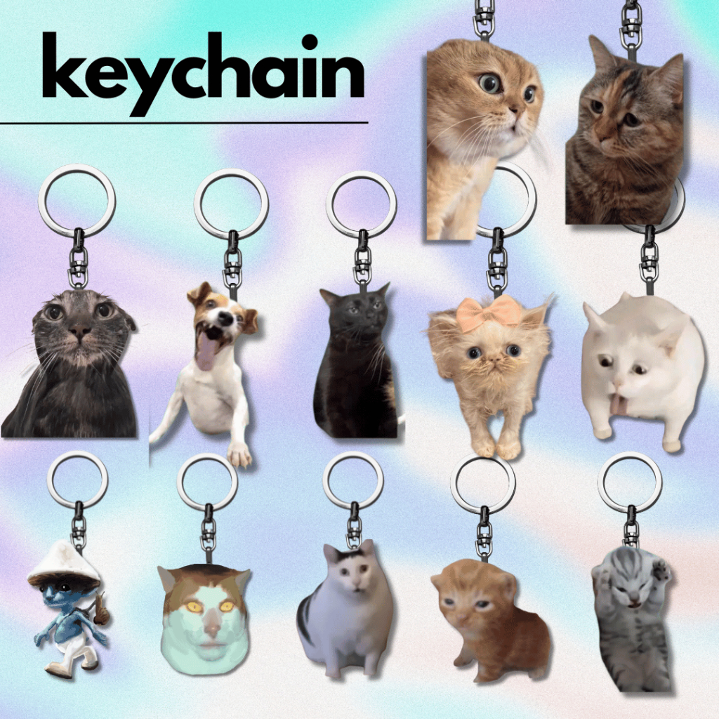 GANTUNGAN [TWO Sides] NO SOUND! Handle / CHIPI CHAPA / SMURF CAT / MONDAY LEFT ME BROKEN / MR ...