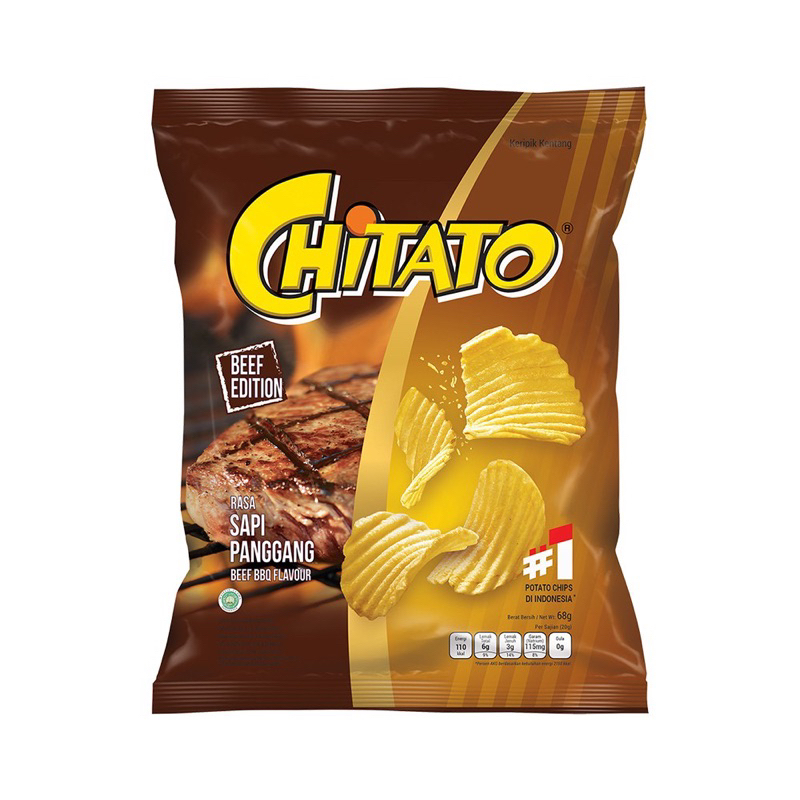Chitato Potato Chips Grilled Beef Beef Bbq Potato Chips Shopee Singapore