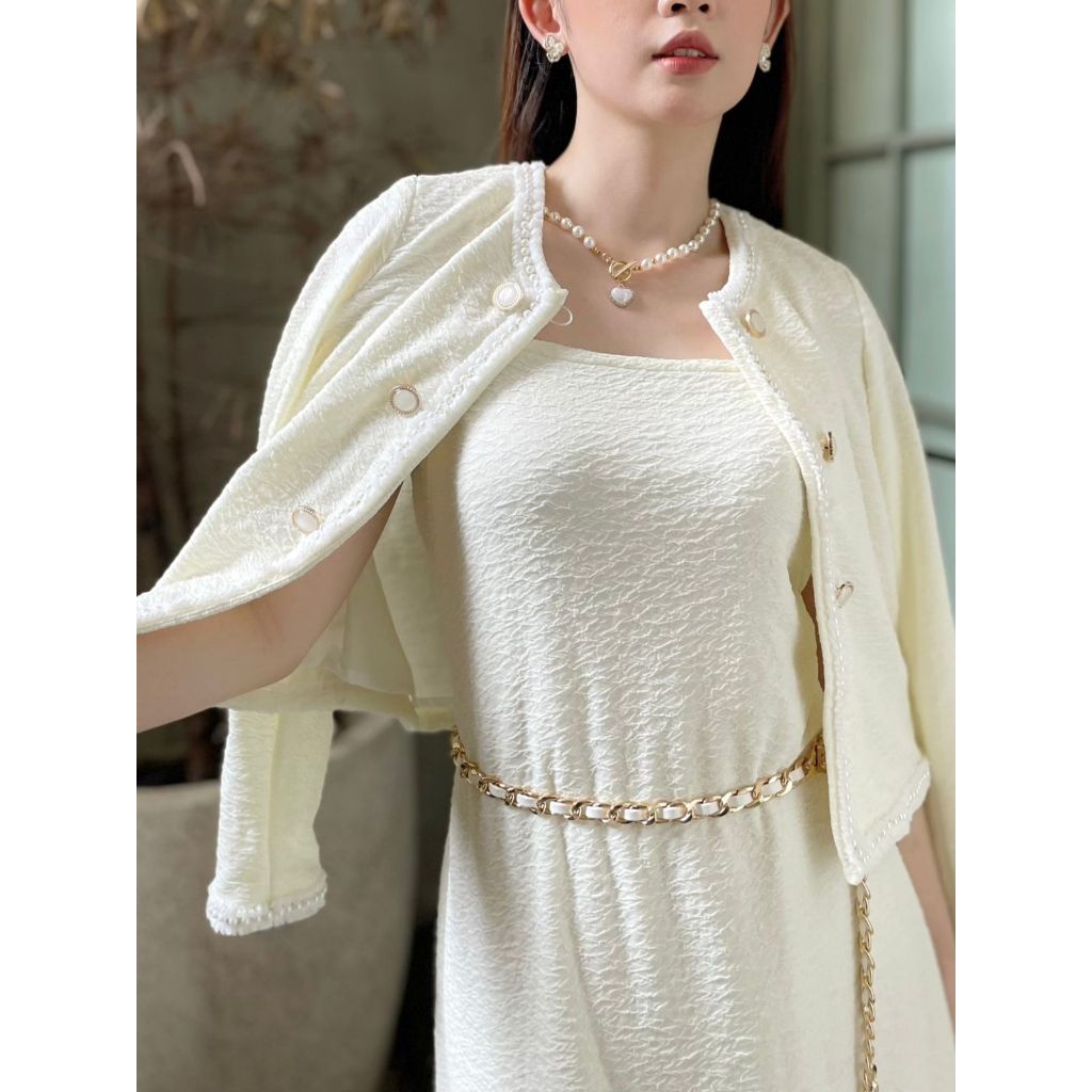 Zéa - Genie - Korean Soft Knit Blazer Dress Set | Shopee Singapore
