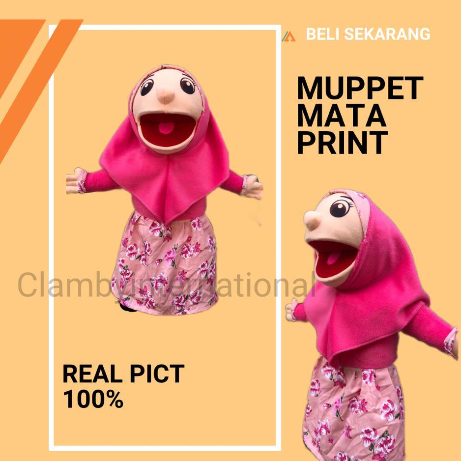 MATA Round Eyes Girl Muppet Hand Puppet | Muppet Dolls, Santri ...