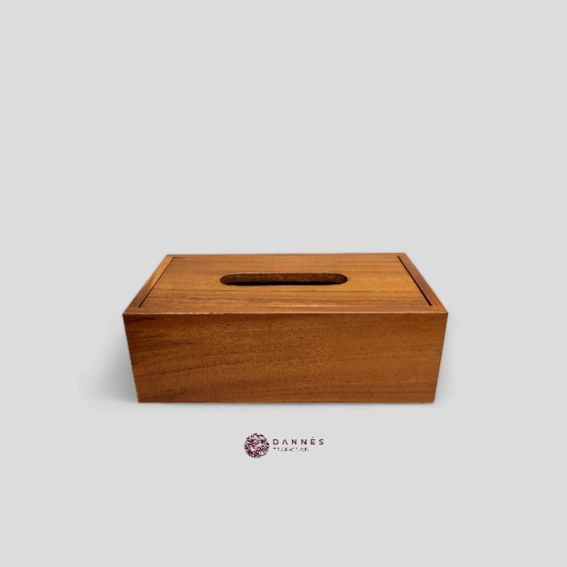 KAYU Teak Wood Long Tissue Box | Tissue Box | Shopee Singapore