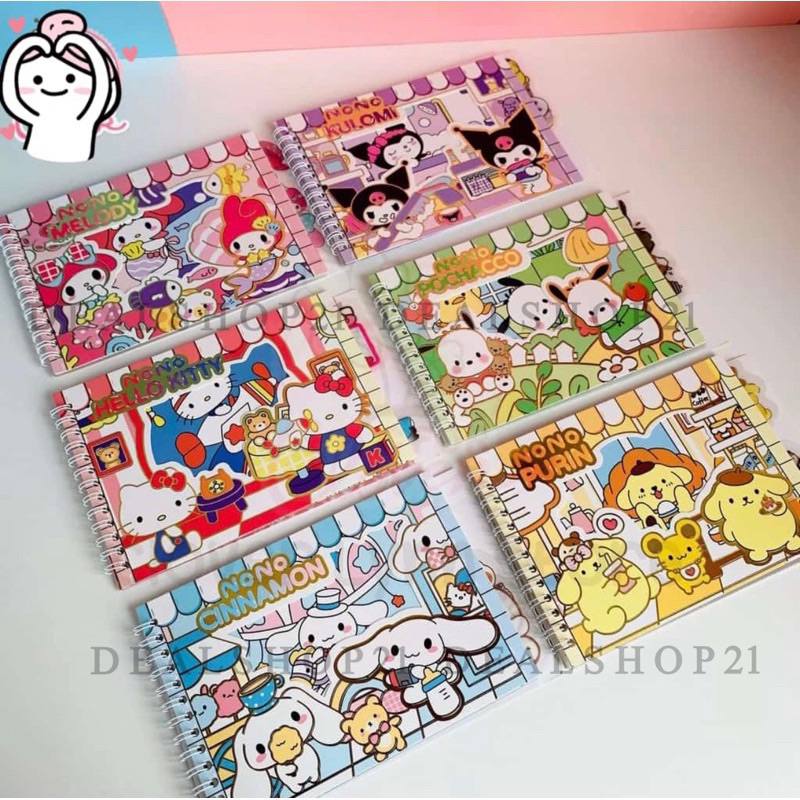 Varnas | Momo / CICI CARTOON 2D CHARACTER NONO PLANER SPIRAL STICKER ...