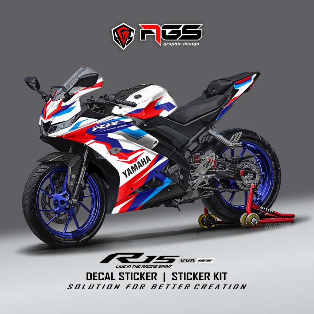 Decal Sticker YAMAHA R15 V3/YAMAHA R15 BMW/DECAL FULL BODY/R5V3 ...