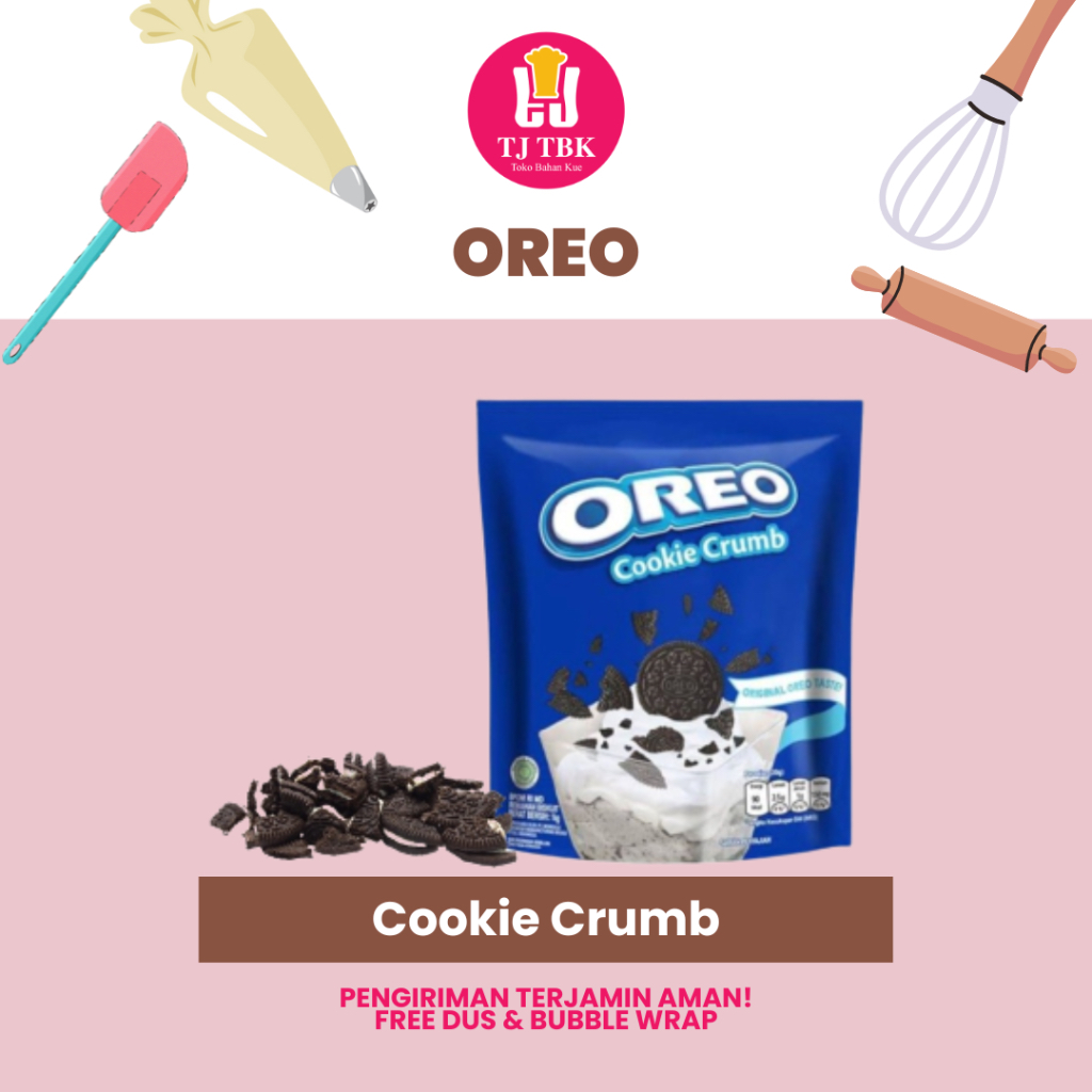 Oreo Cookie Crumb / Oreo Topping Powder 1kg | Tj Cake Ingredients Shop ...