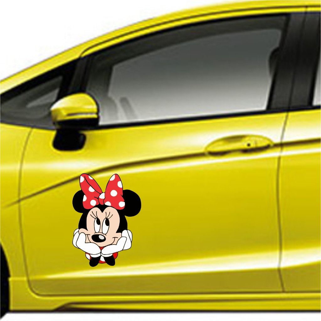 Mickey MINNIE MOUSE CUTTING STICKER Car STICKER Cute Cool Variations ...