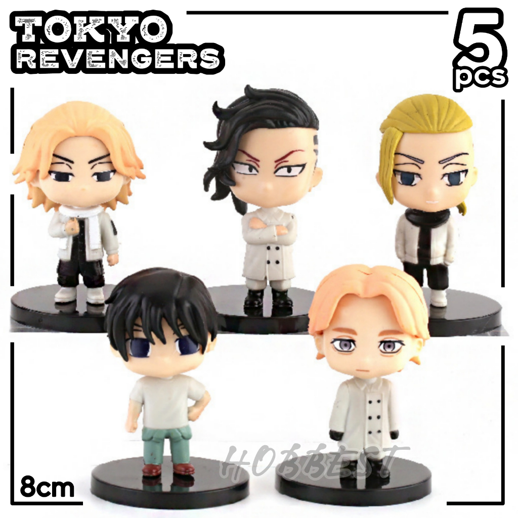 Tokyo REVENGERS Chibi Action Figure set of 5 pcs - Miniature Cake ...