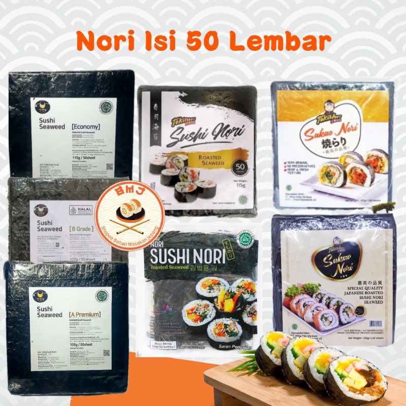 Manjun Sushi Nori is halal | Tokinori Sushi Nori is halal | Sakao Sushi ...
